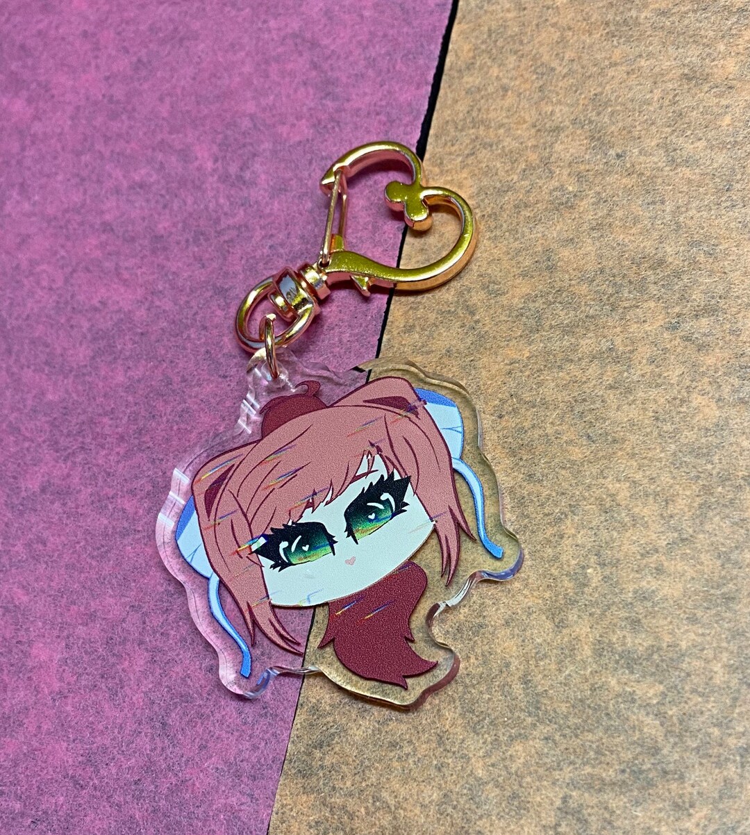 Monika DDLC Double Sided Keychain - Etsy