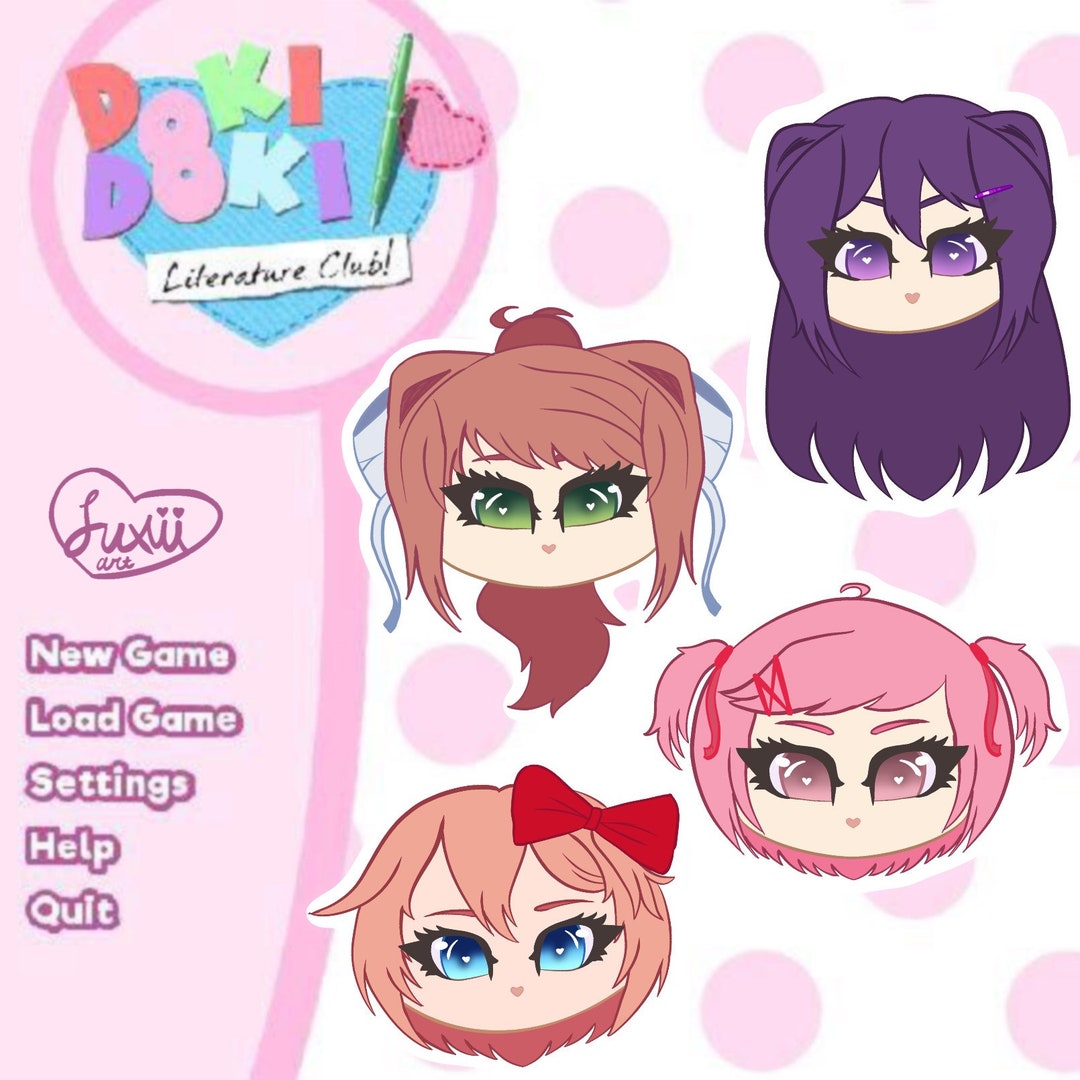 Doki Doki Literature Club DDLC Stickers - Etsy