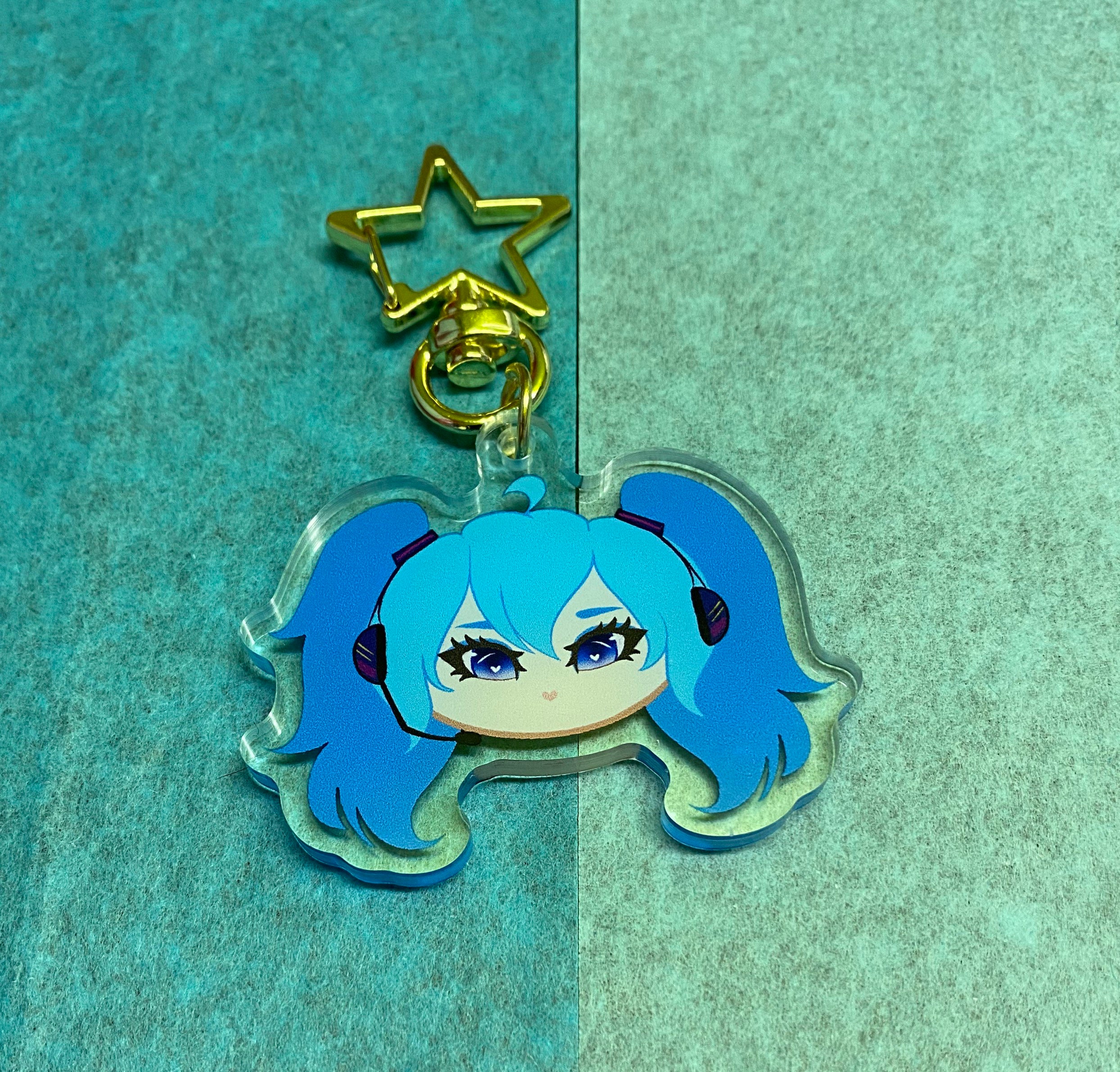 Hatsune Miku Double Sided Keychain - Etsy