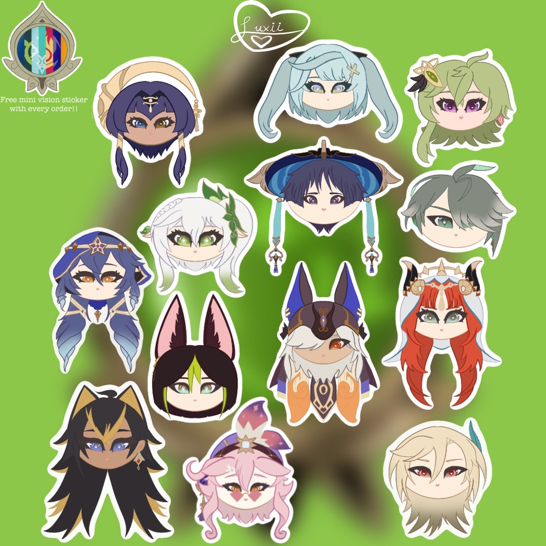 Genshin Impact Sumeru Stickers - Etsy