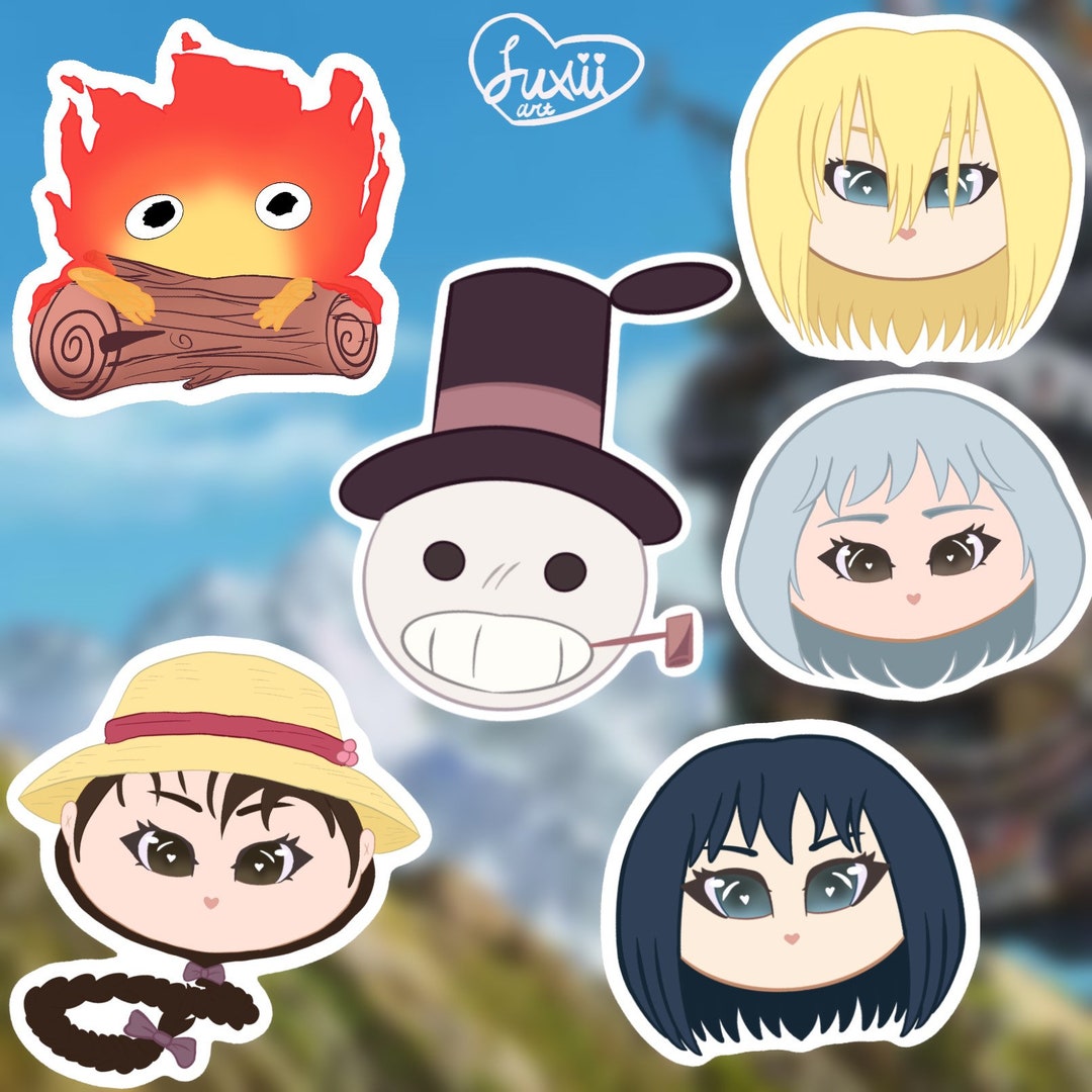 Howls Moving Castle Stickers - Etsy