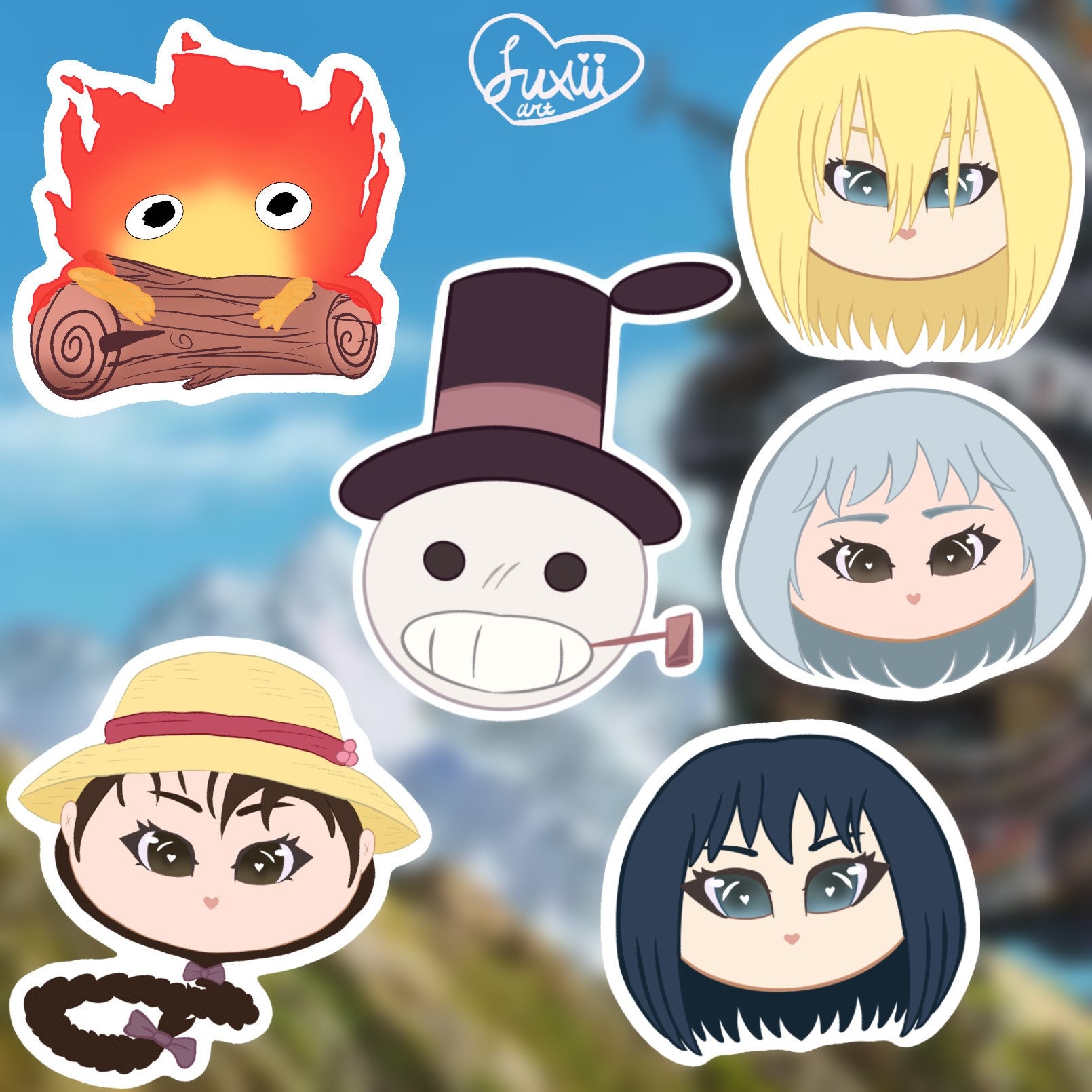 Howls Moving Castle Stickers - Etsy