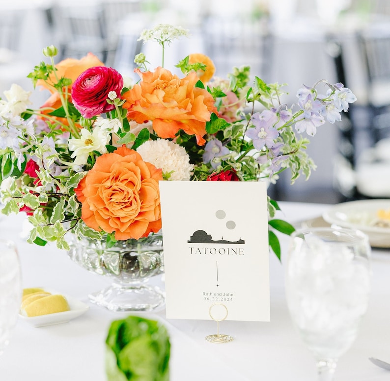 Star Wars Wedding Table Numbers Planet Names Table Signs Star Wars ...