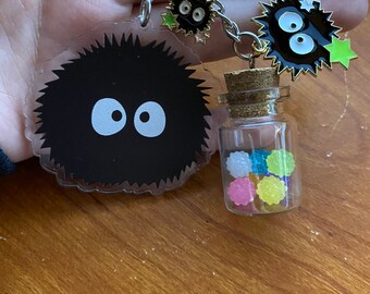 Soot Sprite Keychain | Etsy