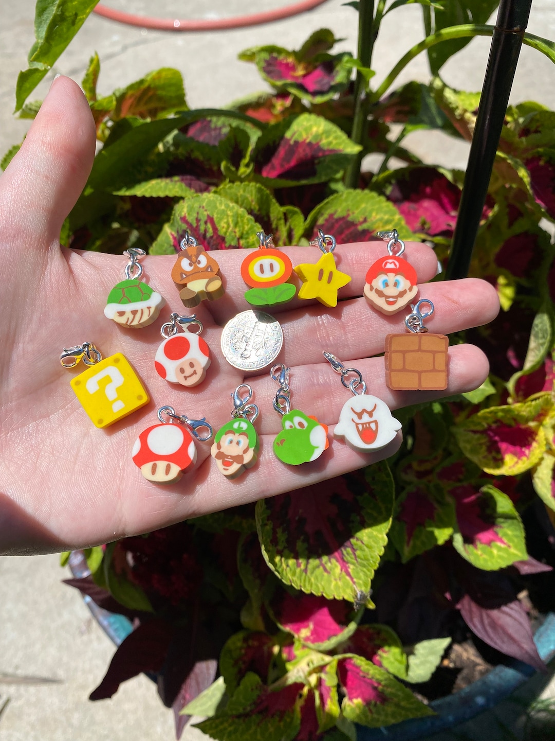 Mario Charms - Etsy