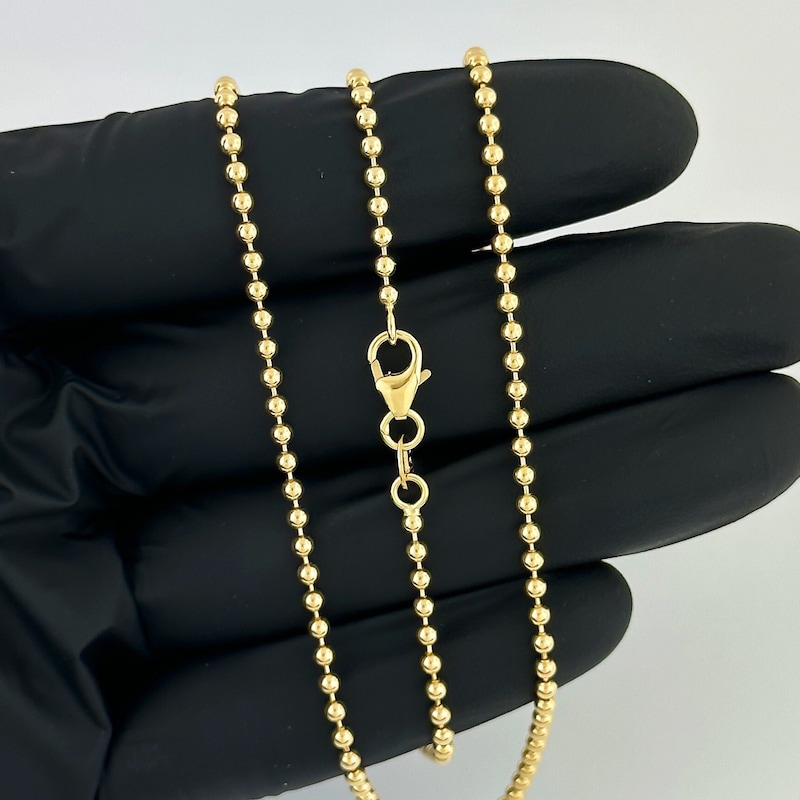 Gold Ball Chain 22 Inch - Etsy