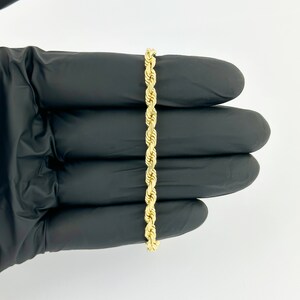 4mm Solid 18k Italian Gold Twisted Rope Chain Real Genuine Gold Heavy ...