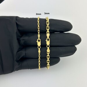 Solid 14k Yellow Gold Heavy Anchor H-link Chain Italian Necklace - Etsy