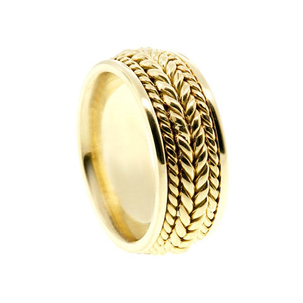 Braided Wedding Band - Etsy