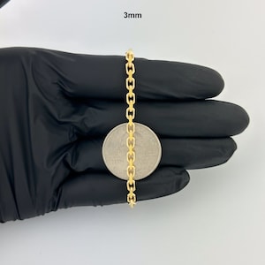 Solid 18k Yellow Gold Heavy Anchor H-link Chain Necklace - Etsy