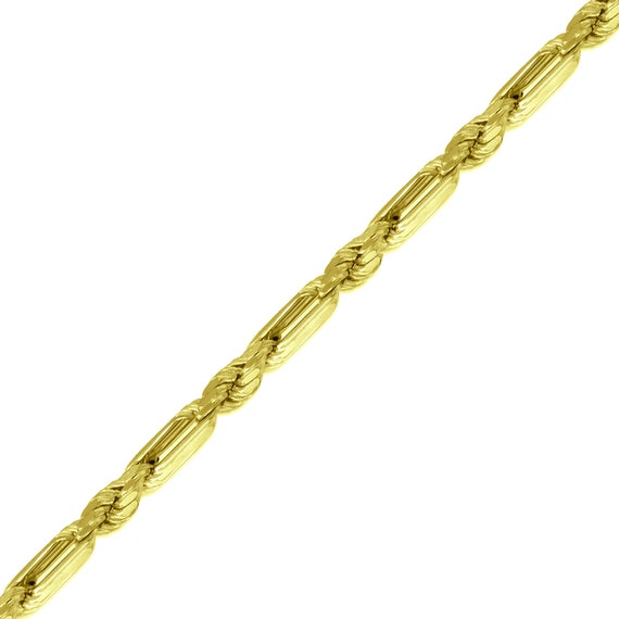 14k Yellow Gold Solid Milano Chain Italian Necklace | Etsy