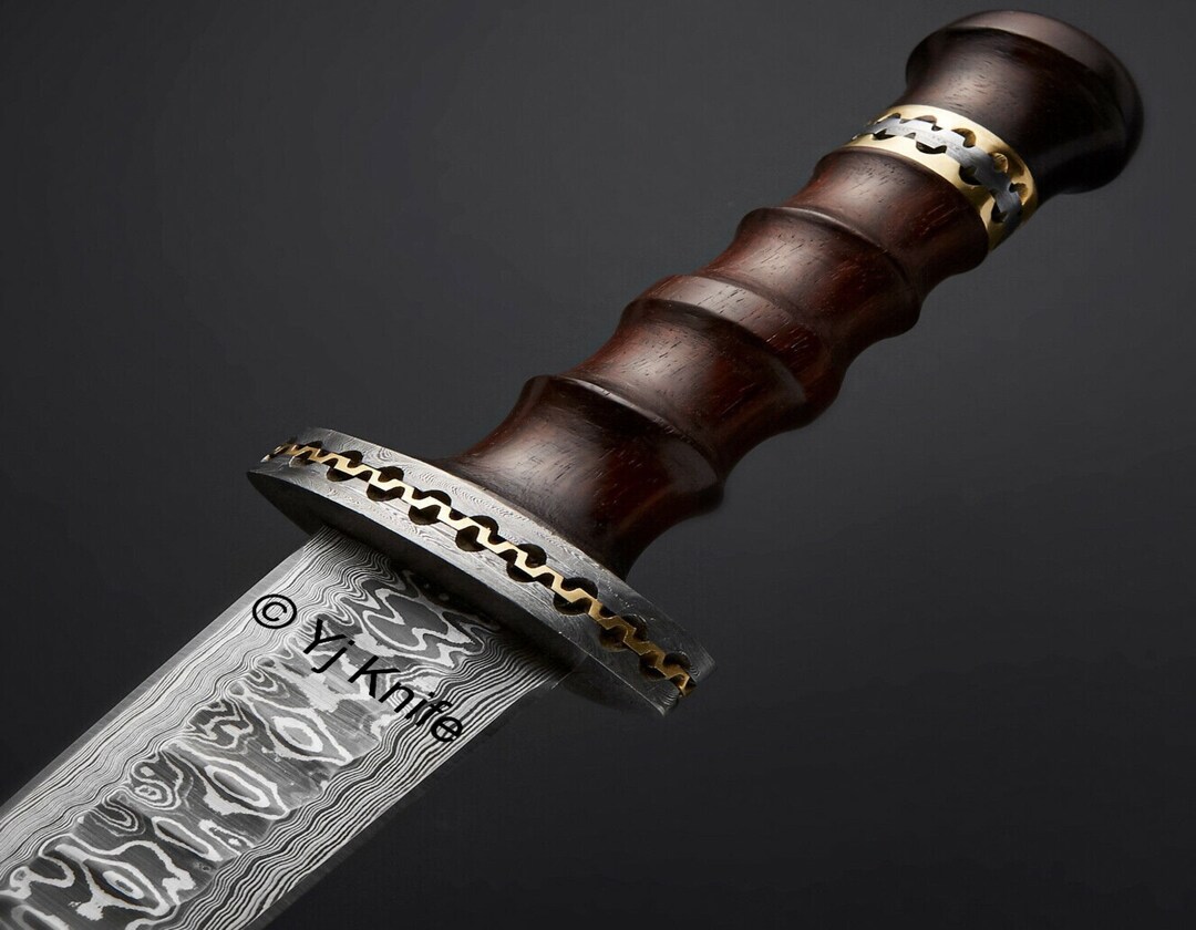 Custom Hand Forged, Damascus Steel Functional Dagger 15 Inches, Double ...