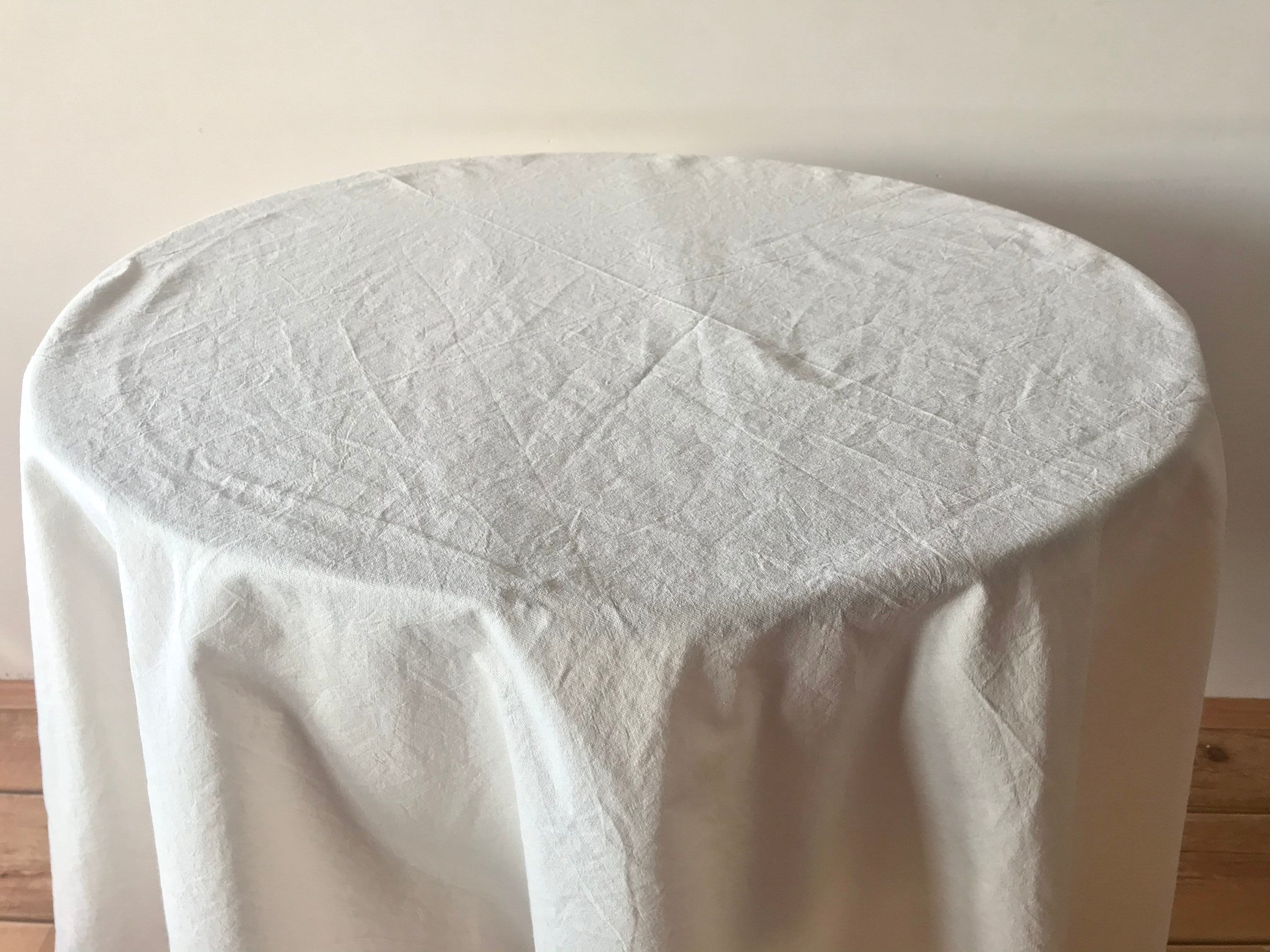 ROUND Linen Tablecloth Various Colours , Organic Natural Large Small ...