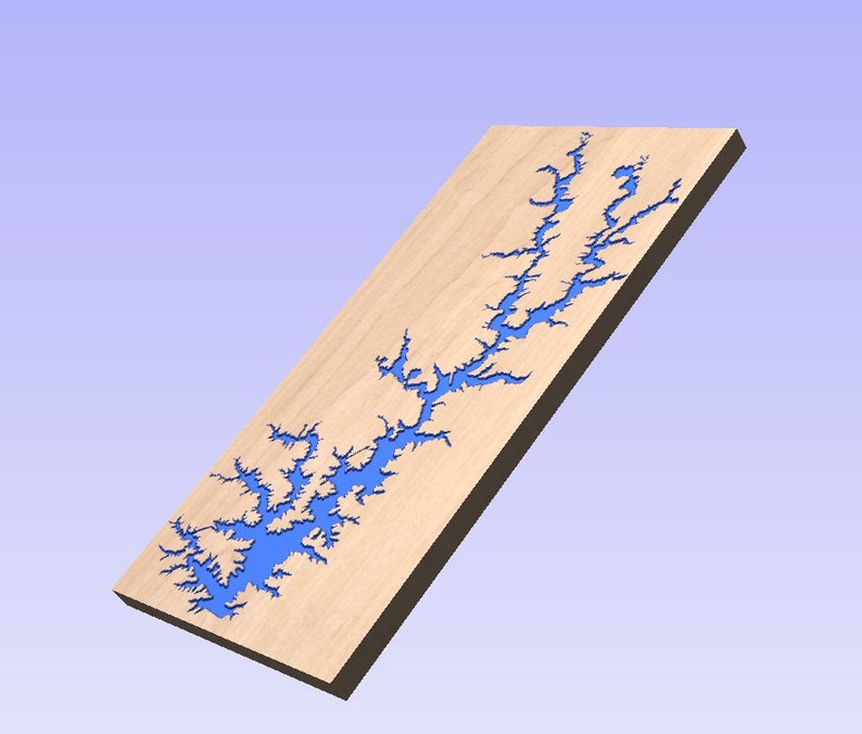 Lake CNC Router File: Wood Carving Project (CRV & DXF) - Etsy