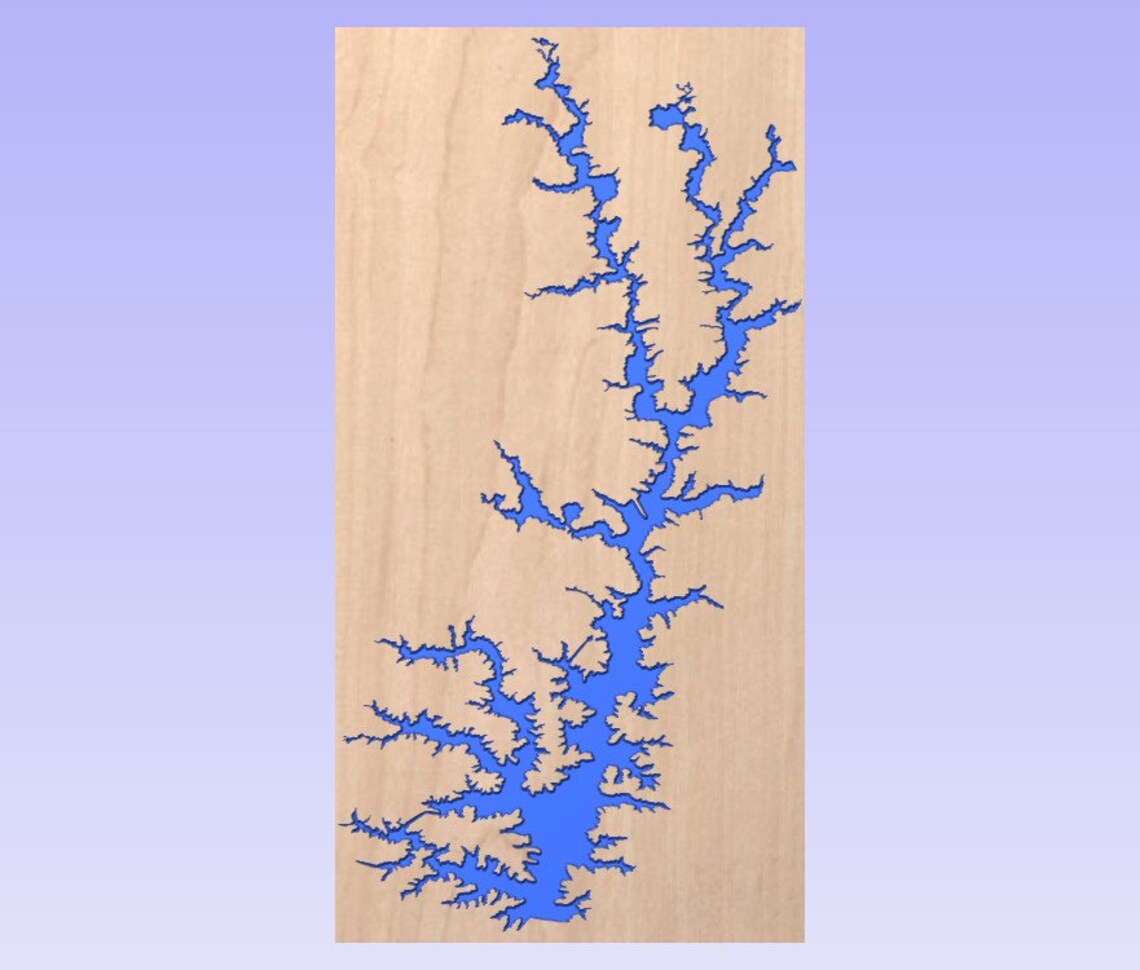 Lake CNC Router File: Wood Carving Project (CRV & DXF) - Etsy