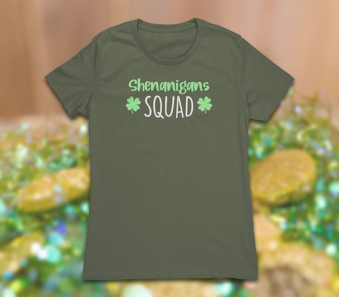 Shenanigan's Squad Women's Next Level Tee in Dark Colors - Etsy