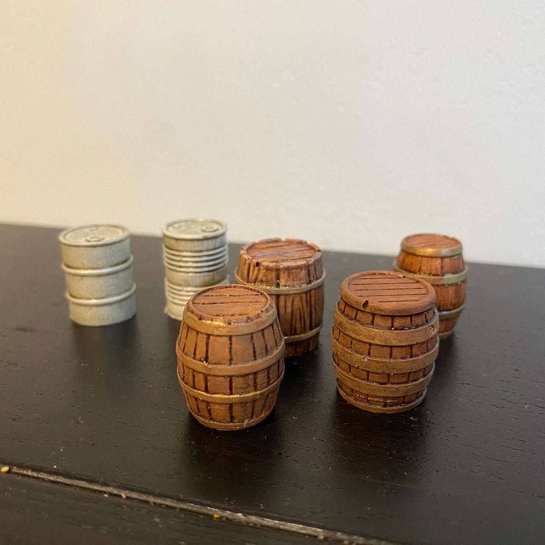 Miniature Barrels for Tabletop Gaming or Decor - Etsy