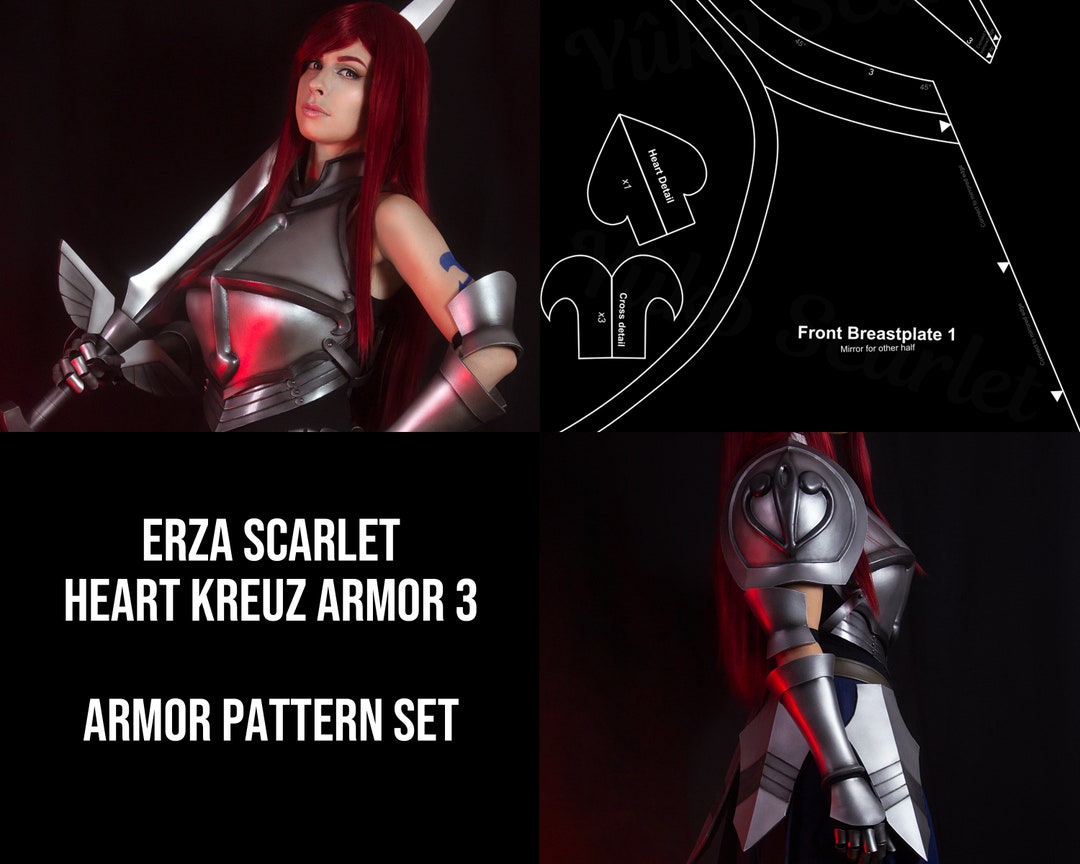 Erza Scarlet Heart Kreuz Armor 3 INSPIRED Ensemble De Motifs D'armure ...