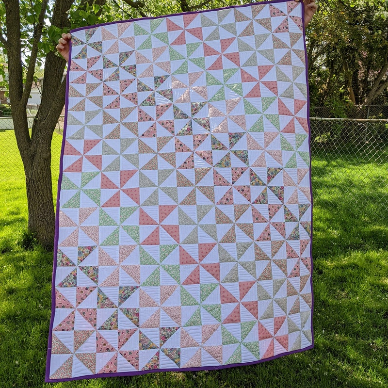 Pinwheel Baby Quilt - Etsy