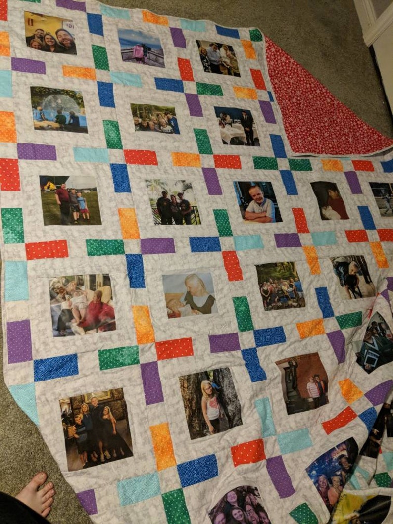 Custom Memories Picture Quilt for Families, Grandparents - Baby, Throw ...