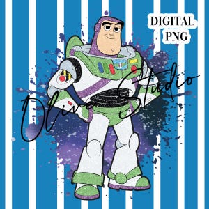 Buzz Lightyear Glitter PNG Clip Art - Sublimation (digital Download) - Etsy