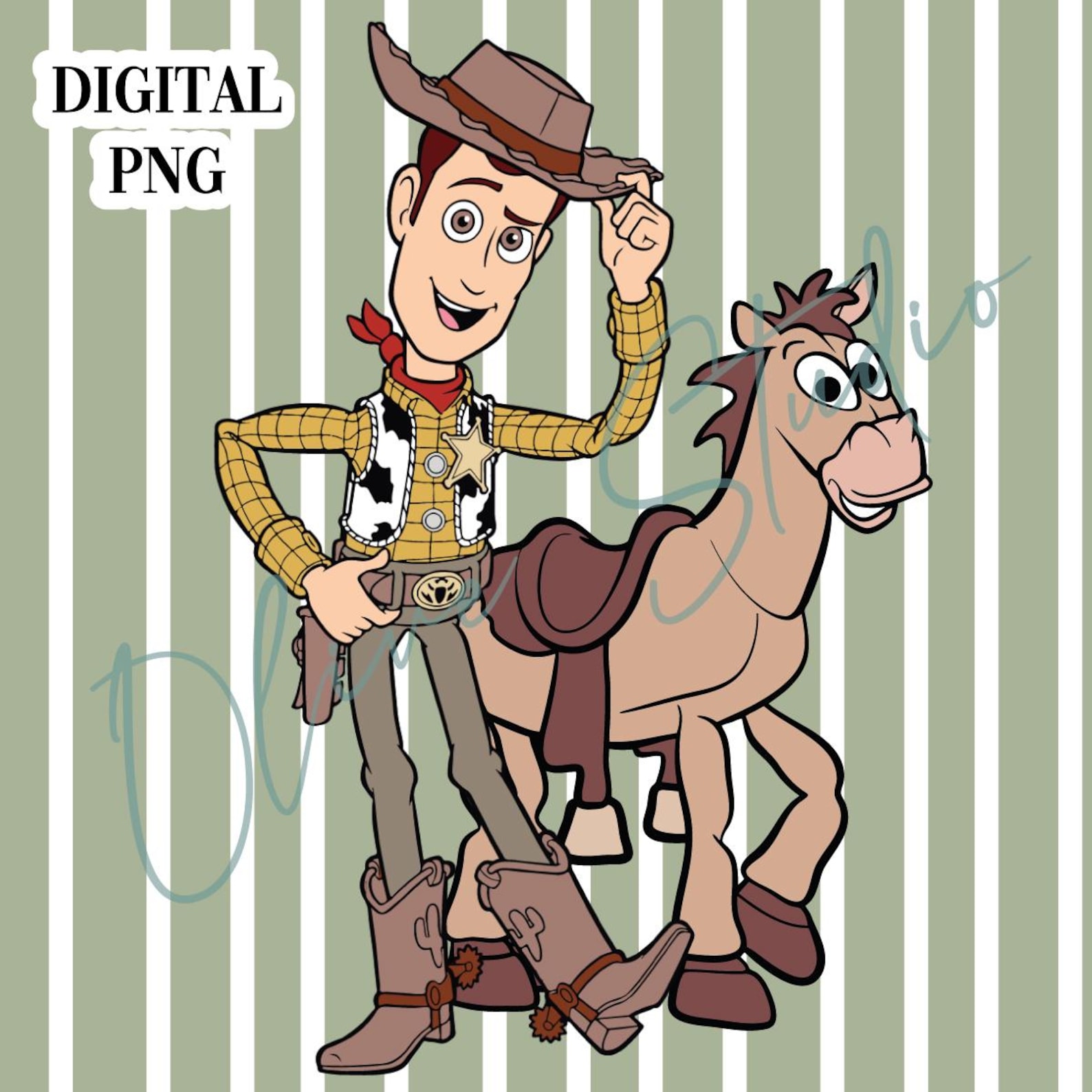 Woody Neutral Colors Png - Woody Toy Story Party - Digital Art - Cut ...