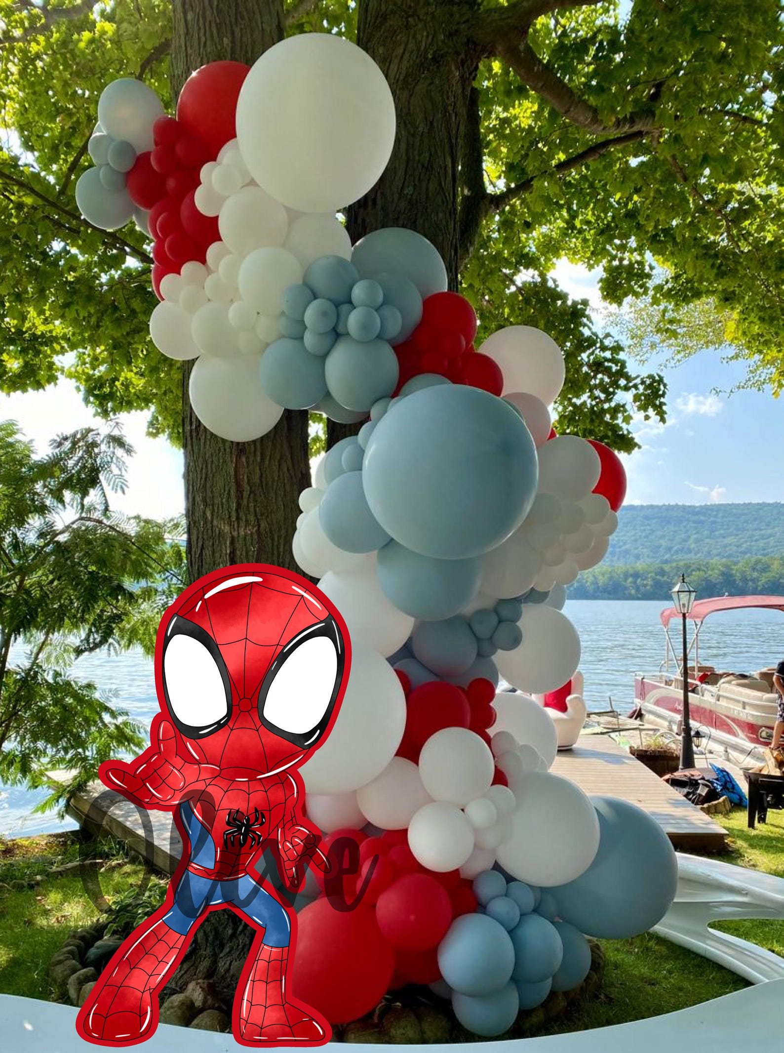 Spidey Party Prop: Waterproof Corrugated Plastic Decoration - Etsy