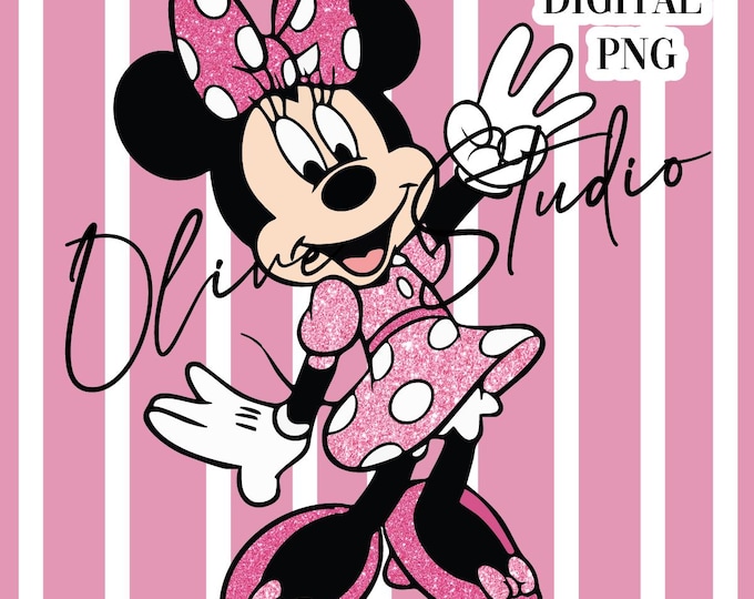 Minnie Mouse Second Birthday Peace Sign Clipart - Etsy Canada