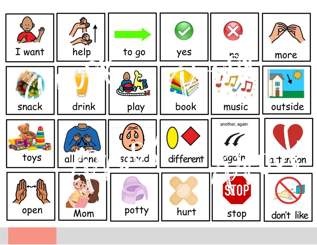 Printable Communication Board: Visual Aid for Autism (PDF Download ...