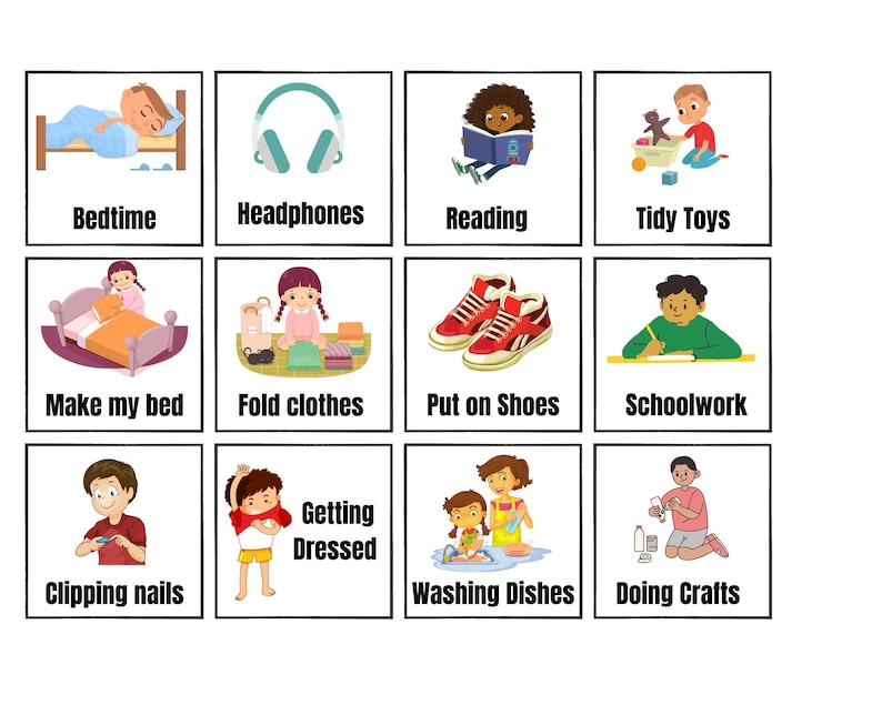 300+ PECS Visual Aid: First-then Board, Routine Strips (digital ...