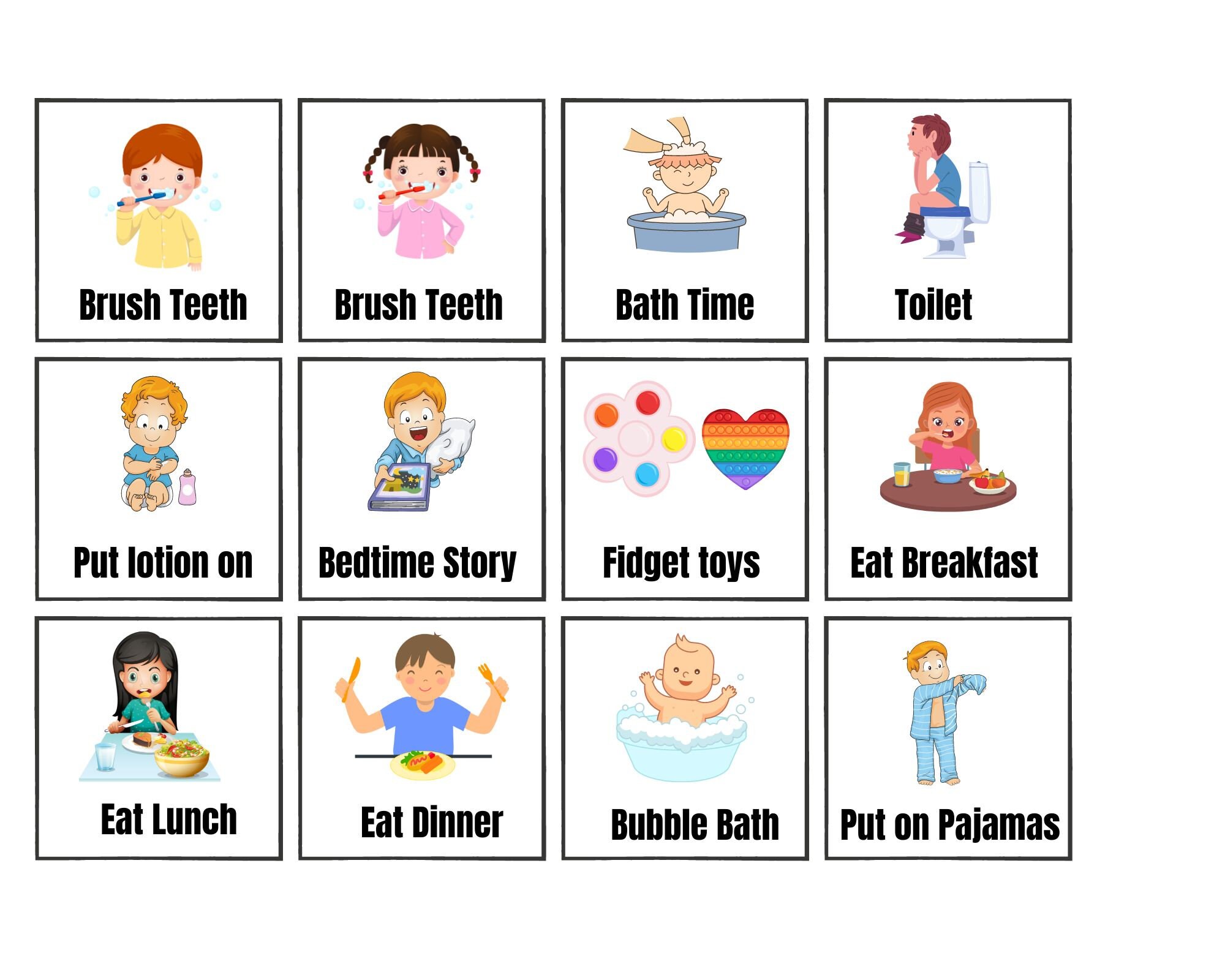 300+ PECS Visual Aid: First-then Board, Routine Strips (digital ...