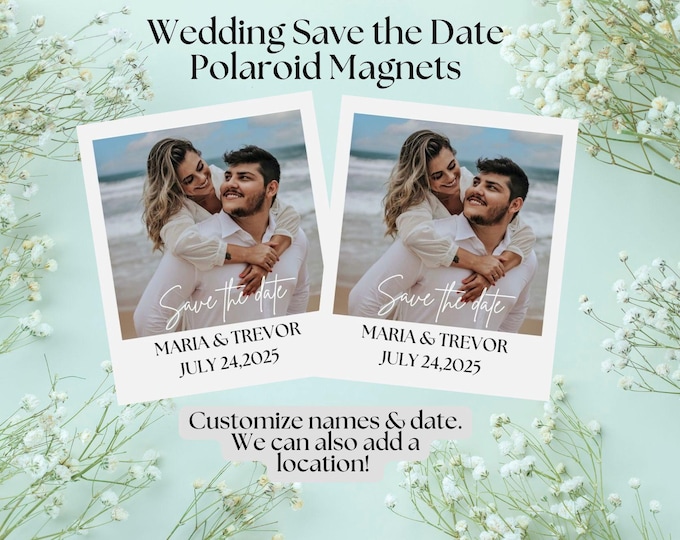 Personalized Magnet for Wedding Save the Date Magnet Invitation Acrylic ...