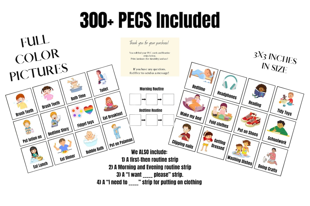 PECS for First Then Board| Visual Aid | Visual Schedule | Toddler ...
