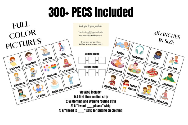 PECS for First Then Board Visual Aid Visual Schedule Toddler Behaviour ...