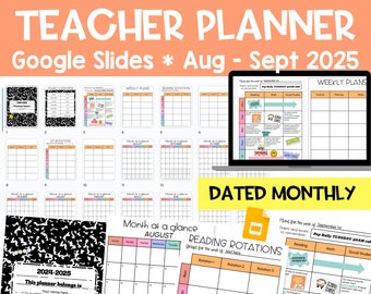 Digital Teacher Planner Google Sheets Teacher Planner 2024-2025 - Etsy ...