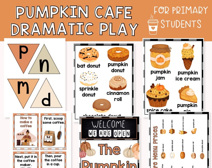 Fall Dramatic Play Coffee Bar for Kindergarten, Preschool or Homeschool ...