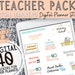 Boho Virtual Teacher Digital Planner Sticker Pack Remote | Etsy
