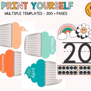 Boho Groovy Classroom Decor Bundle, Complete Boho Classroom Collection ...