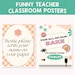 Sarcastic Funny Classroom Posters, High School Teacher Classroom ...