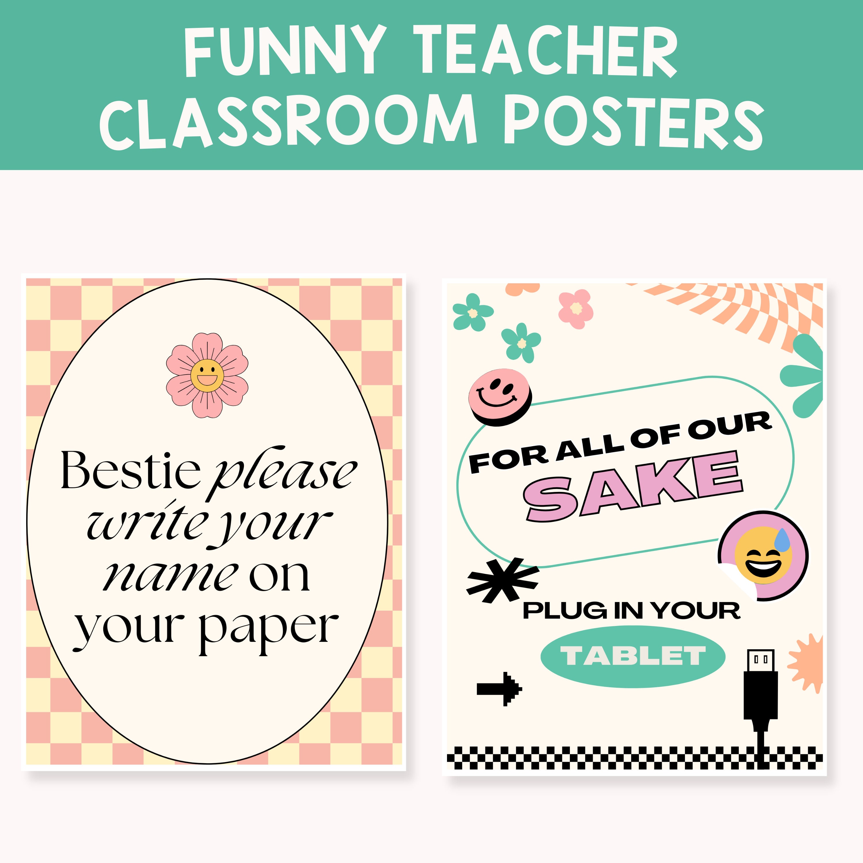Sarcastic Funny Classroom Posters, High School Teacher Classroom ...