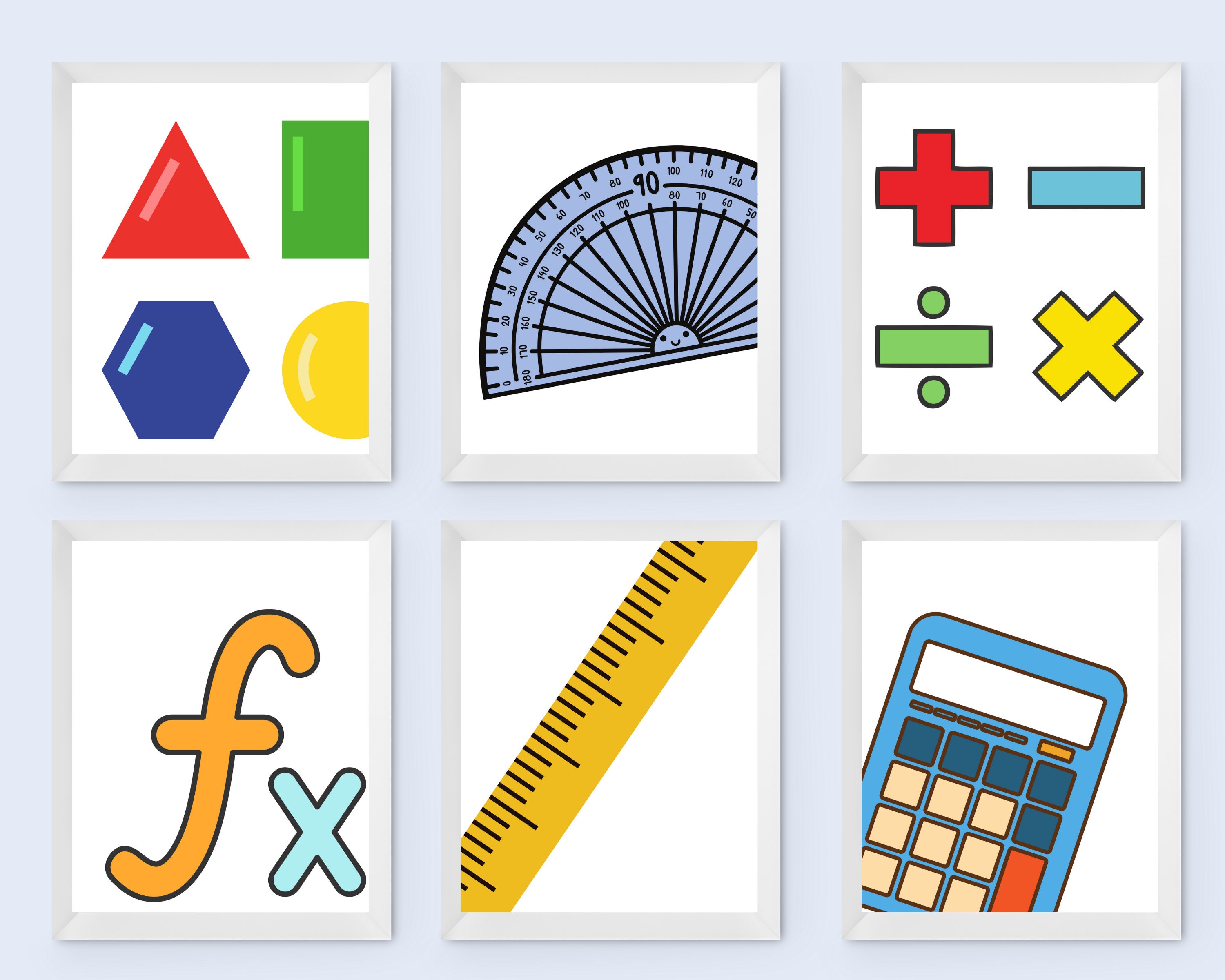 Affiches de classe de mathématiques École secondaire, Décoration de ...