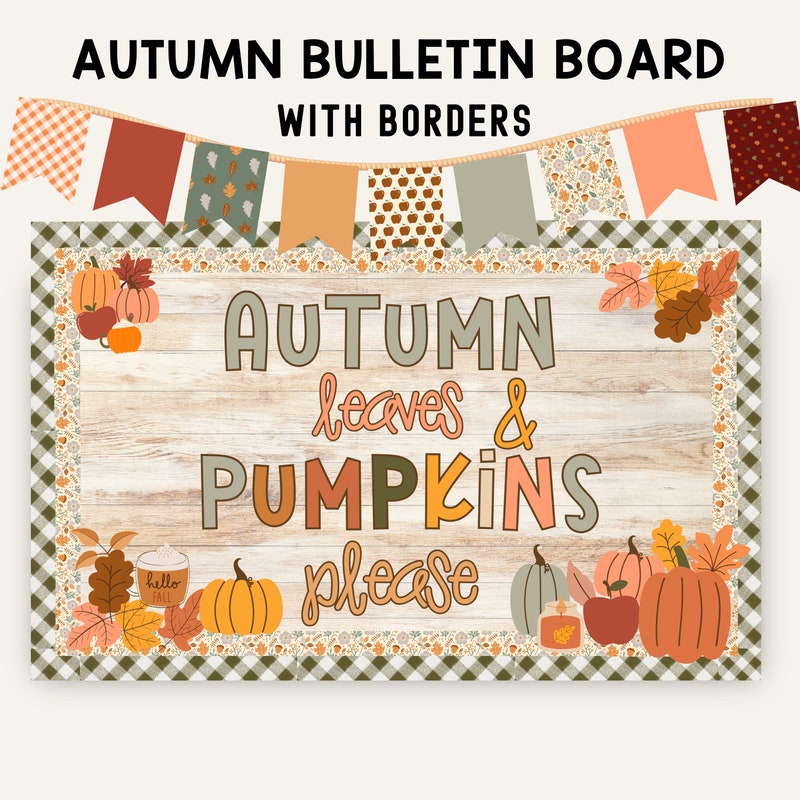 Pumpkin Bulletin Board - Etsy