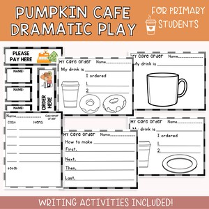 Fall Dramatic Play Coffee Bar for Kindergarten, Preschool or Homeschool ...