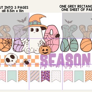 Groovy Ghost Halloween Retro Bulletin Board Kit, Fall Hallway Decor ...