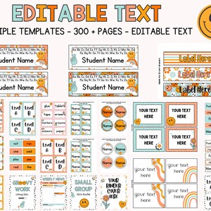 Groovy Smiley Classroom Decor Bundle, Complete Boho Classroom ...