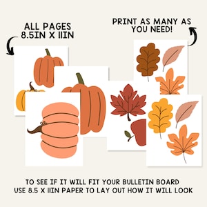 Retro Fall Bulletin Board Kit, Autumn Leaves Hallway Decor, Boho Retro ...