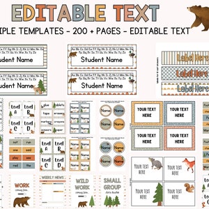 Woodland Animal Classroom Decor Bundle, Adventure Classroom Collection ...