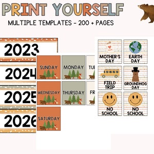 Woodland Animal Classroom Decor Bundle, Adventure Classroom Collection ...