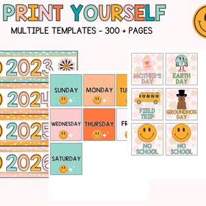 Boho Groovy Classroom Decor Bundle, Complete Boho Classroom Collection ...