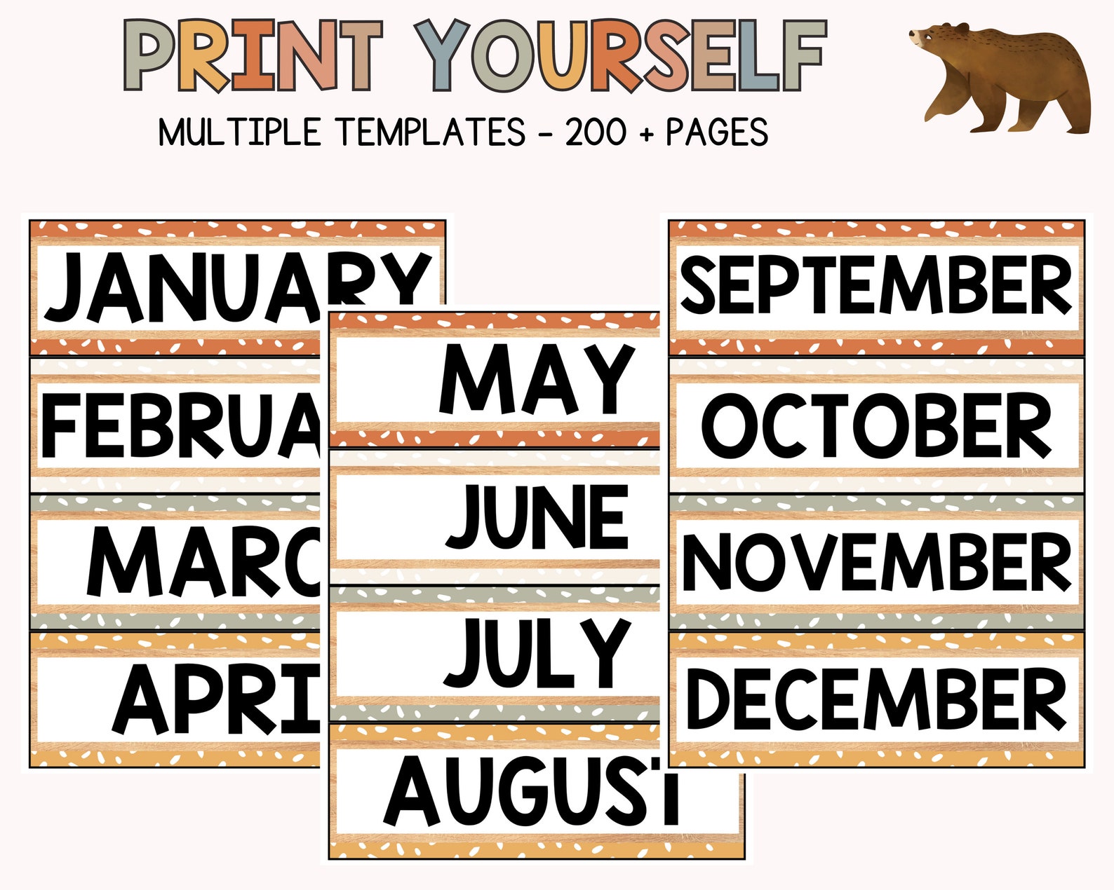 Woodland Animal Classroom Decor Bundle, Adventure Classroom Collection ...